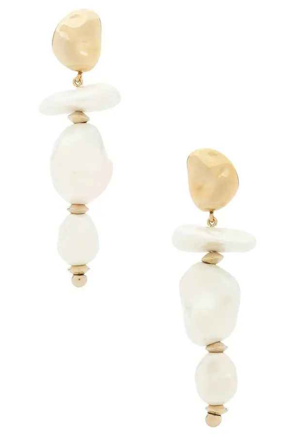 Cult Gaia Fabbie Drop Earrings - Pearl