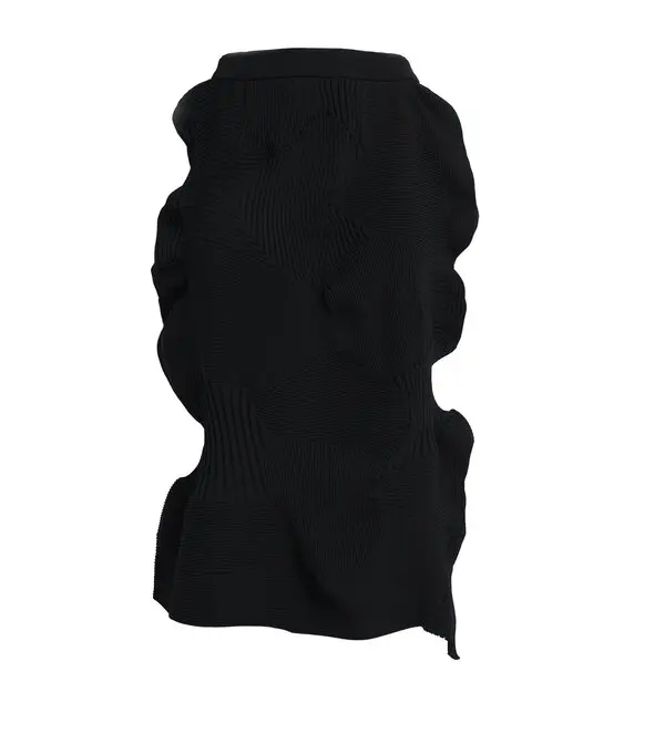 Issey Miyake Kone Kone Knit Skirt - Black