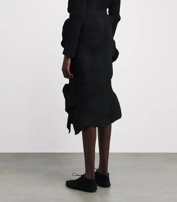 Issey Miyake Kone Kone Knit Skirt - Black
