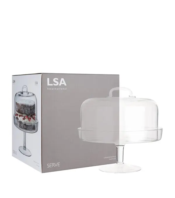 LSA INTERNATIONAL Cake Stand With Dome - Clear