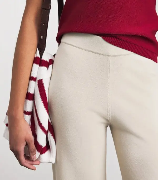 Max Mara Knitted Wide-leg Trousers