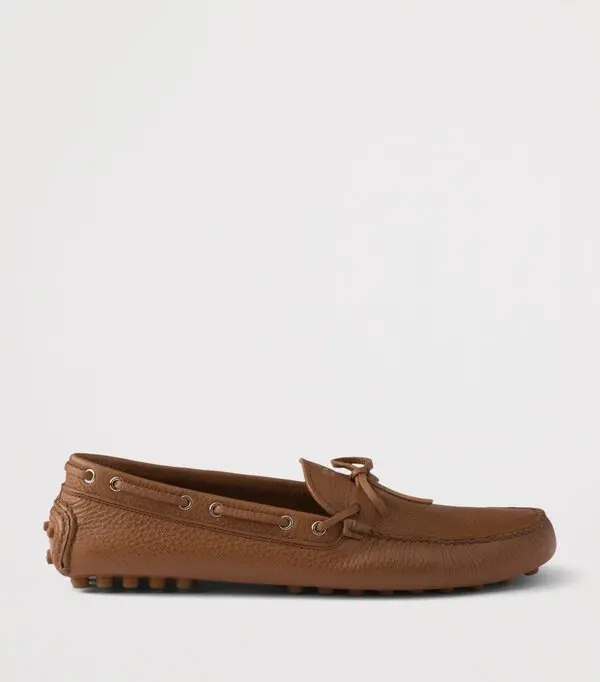Prada Leather Driving Loafer