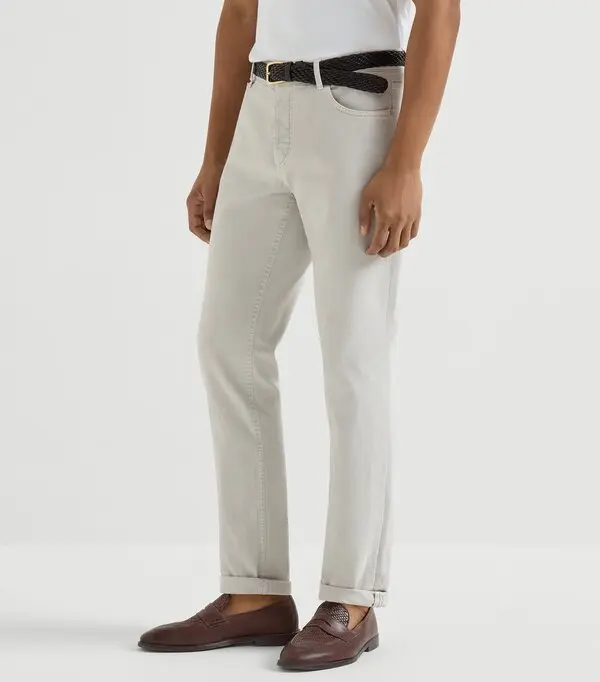 Brunello Cucinelli Slim Stretch-cotton Denim Jeans