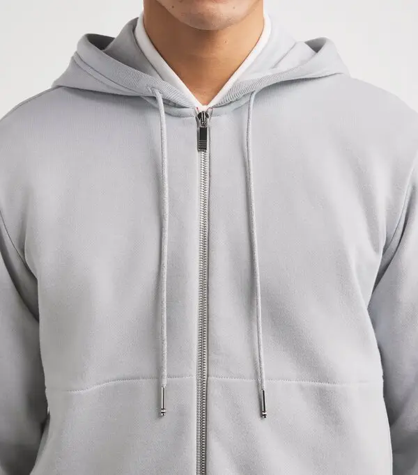 Thom Browne Cotton 4-bar Zip-up Hoodie