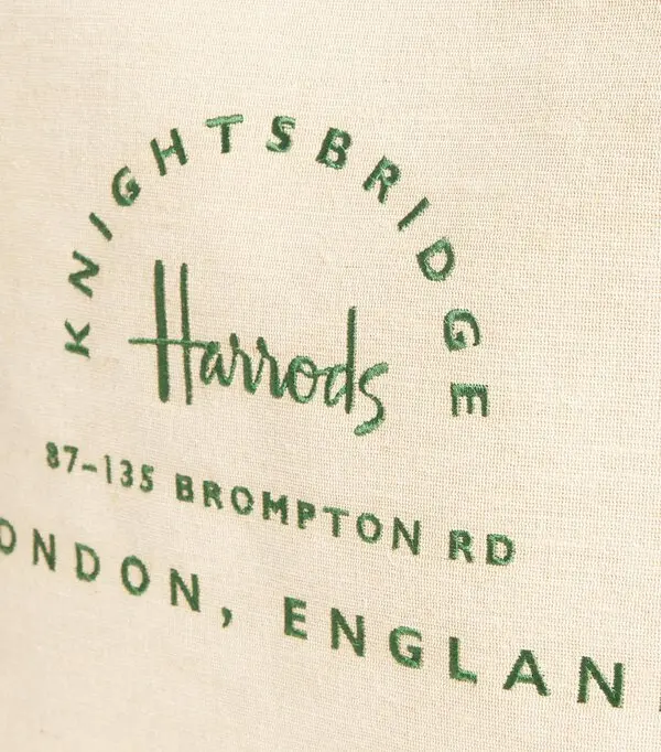 Harrods Jute And Cotton Food Halls Shopper Bag