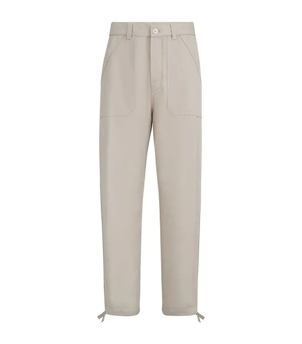 Brunello Cucinelli Linen-cotton Drill Trousers