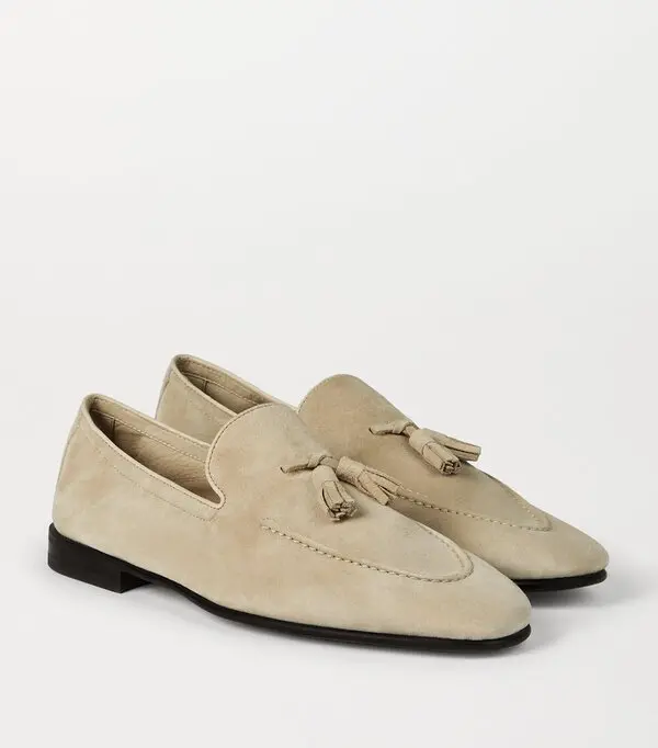 Brunello Cucinelli Suede Tassel Loafers