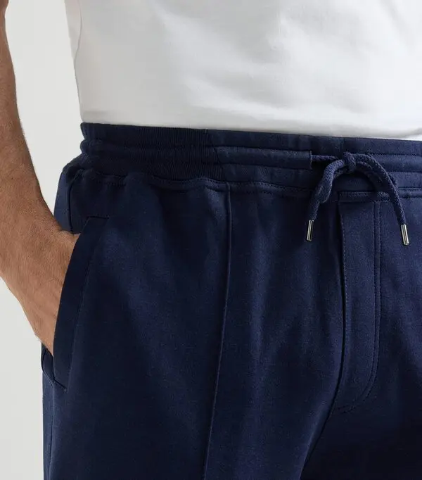 Brunello Cucinelli Cotton-blend French Terry Sweatpants - Blue