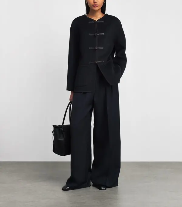 RÓHE Cashmere-wool Pankou Jacket - Navy