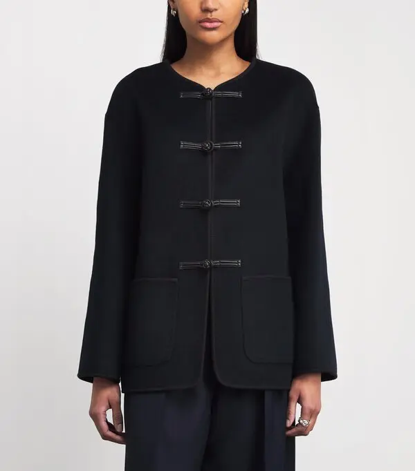 RÓHE Cashmere-wool Pankou Jacket - Navy