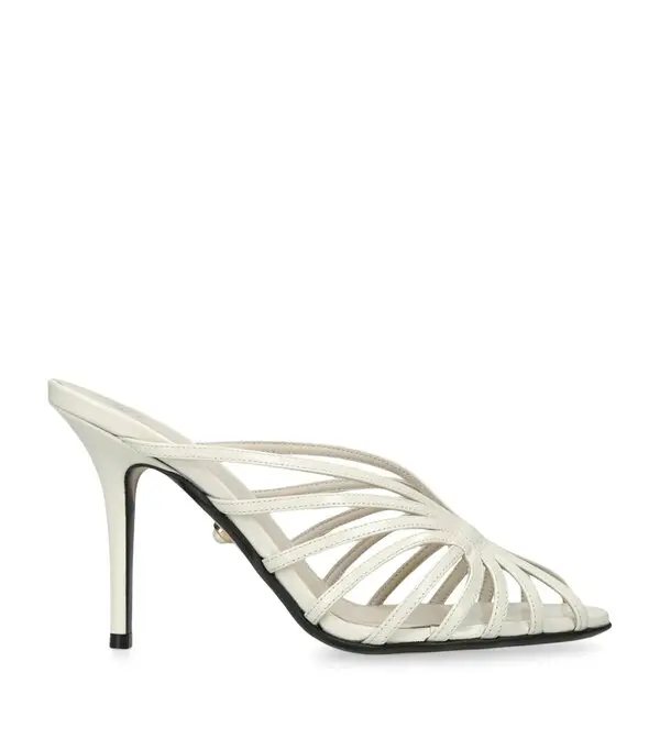 ALEVI MILANO Patent Leather Diana Heeled Sandals