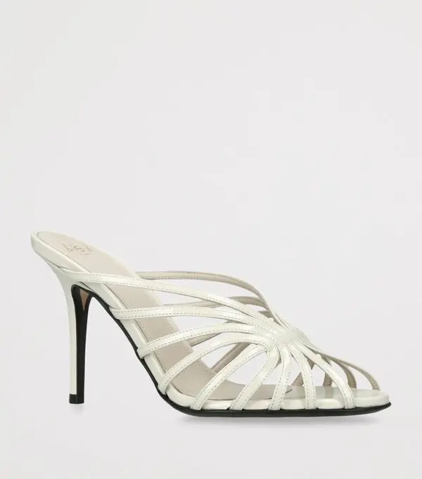 ALEVI MILANO Patent Leather Diana Heeled Sandals