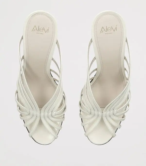 ALEVI MILANO Patent Leather Diana Heeled Sandals