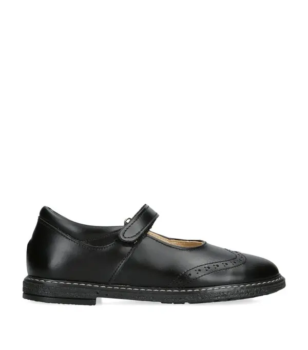 PAPOUELLI Leather Louisa Pumps