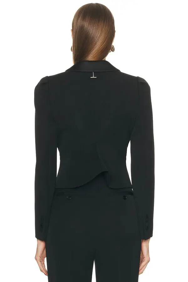 Alexander McQueen Puff Sleeve Cropped Jacket