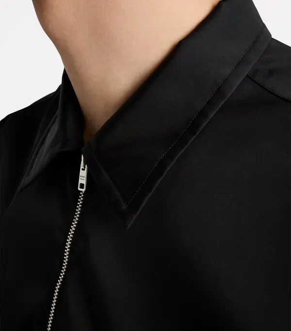 Prada Re-nylon Zip-up Oversized Shirt