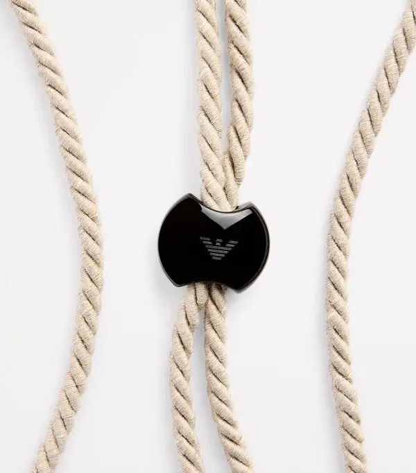 Emporio Armani Beaded Rope Statement Necklace