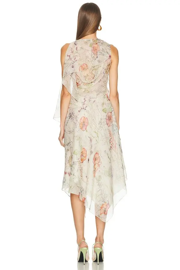 Alexander McQueen Ruffled Day Dress - Ivory