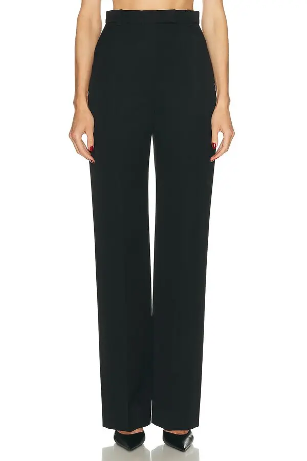 Alexander McQueen Skinny Straight Trouser - Black