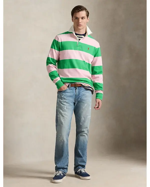 Polo Ralph Lauren The Iconic Rugby Shirt - Pink Multi