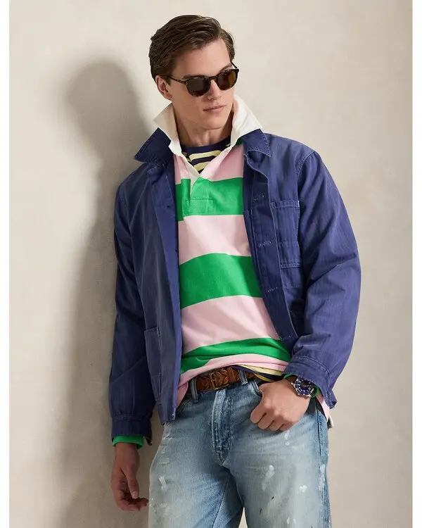 Polo Ralph Lauren The Iconic Rugby Shirt - Pink Multi