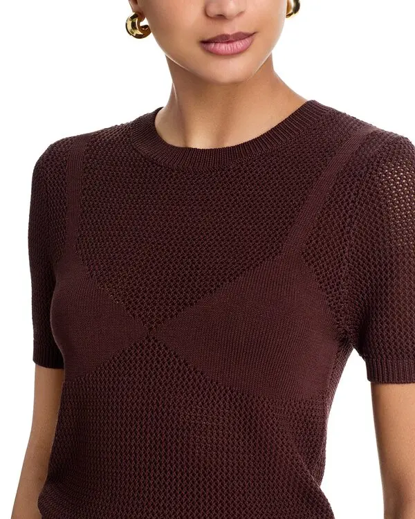 Steve Madden Blakelee Sweater Top - Walnut