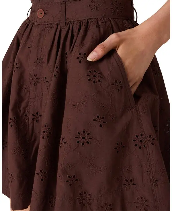 Steve Madden A-line Mini Skirt - Walnut