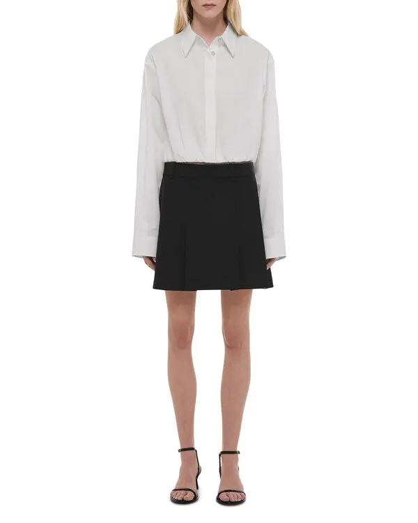 Helmut Lang Gab Wool Skirt
