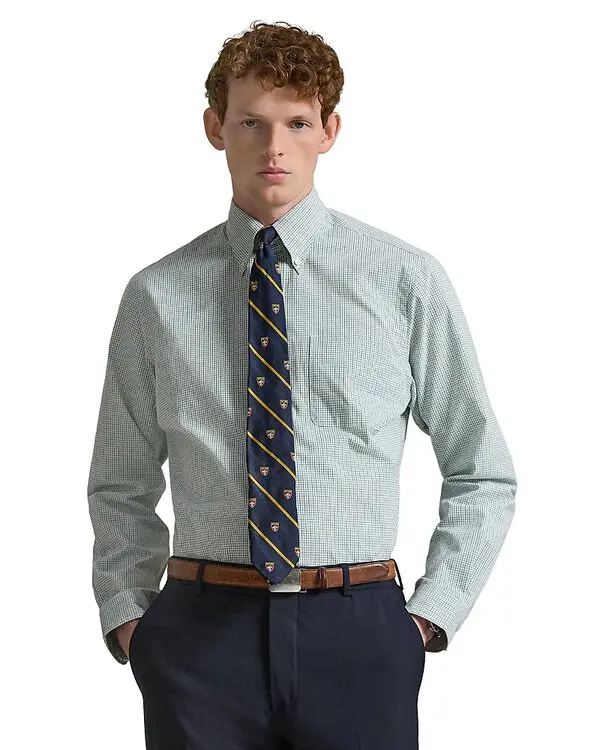 Polo Ralph Lauren Classic Fit Checked Poplin Shirt - Green/blue