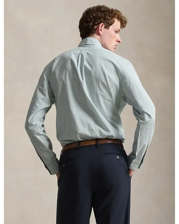 Polo Ralph Lauren Classic Fit Checked Poplin Shirt - Green/blue