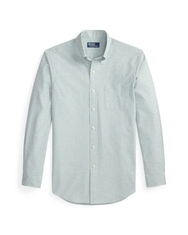 Polo Ralph Lauren Classic Fit Checked Poplin Shirt - Green/blue