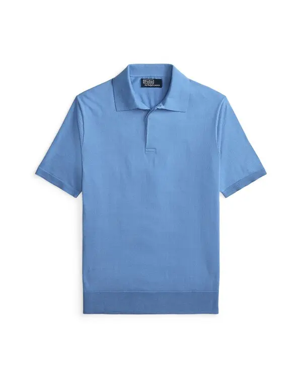 Polo Ralph Lauren Short-sleeve Knit Polo Sweater - Sky Blue