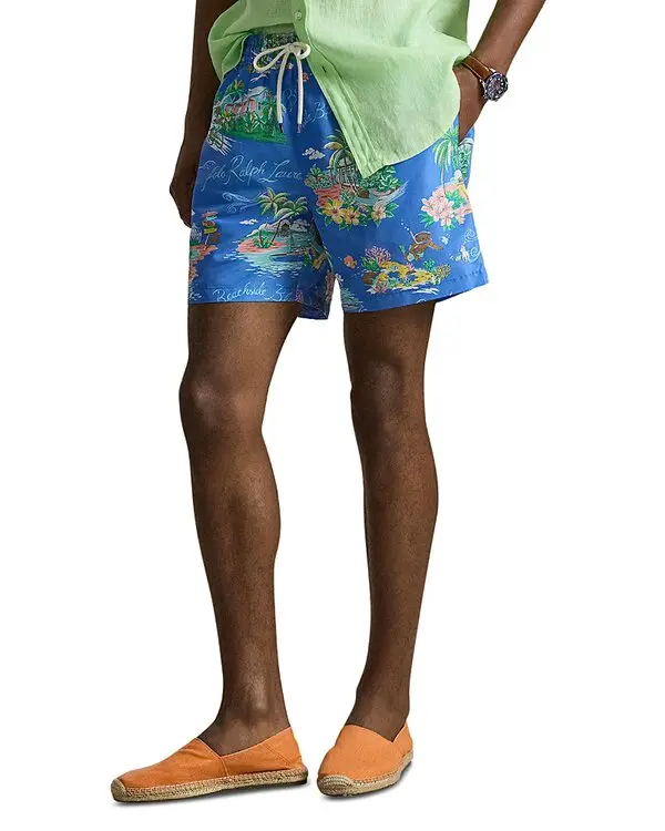 Polo Ralph Lauren Classic Traveler Swim Trunks - Blue Multi