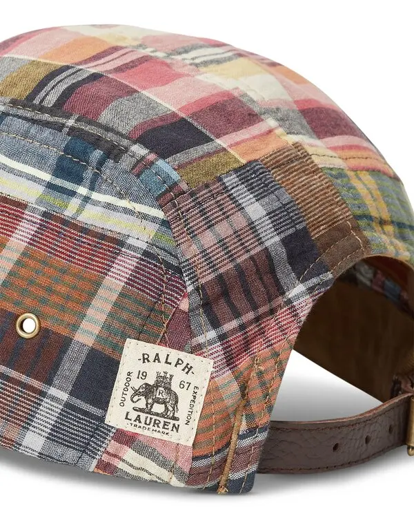 Polo Ralph Lauren Long Bill Patchwork Madras Cap