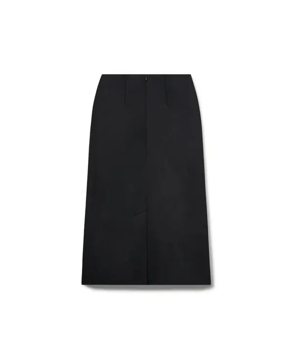 La DoubleJ Printed Pencil Skirt - Peonies Jacquard Blue