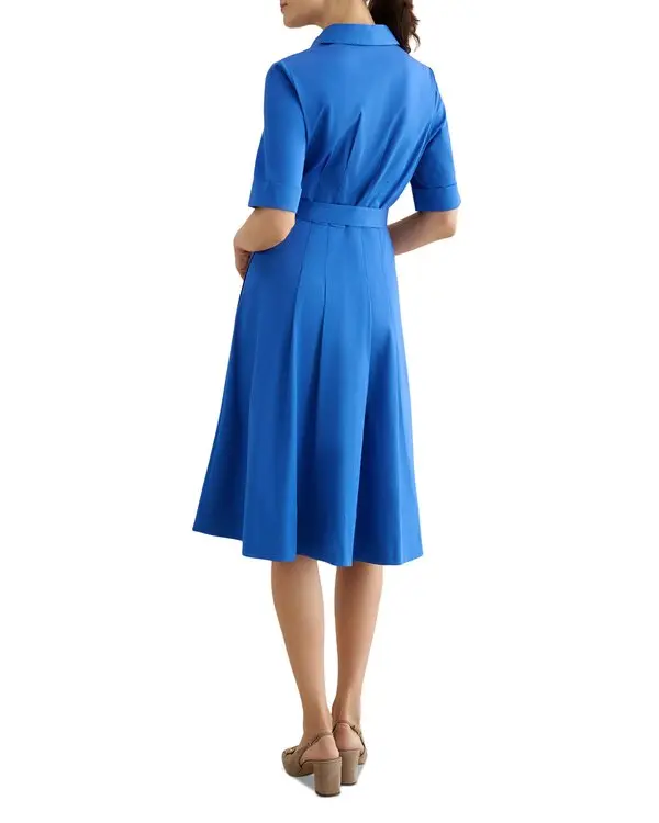 HOBBS LONDON Brigitta Shirt Dress - French Blue