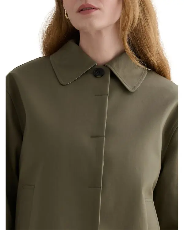 HOBBS LONDON Frida Trench Jacket - Olive Green