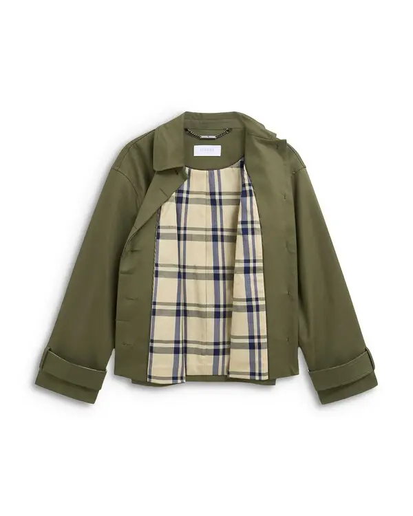 HOBBS LONDON Frida Trench Jacket - Olive Green