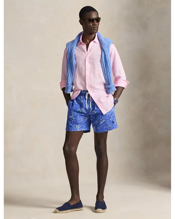 Polo Ralph Lauren 5.75" Traveler Classic Swim Trunks - Blue