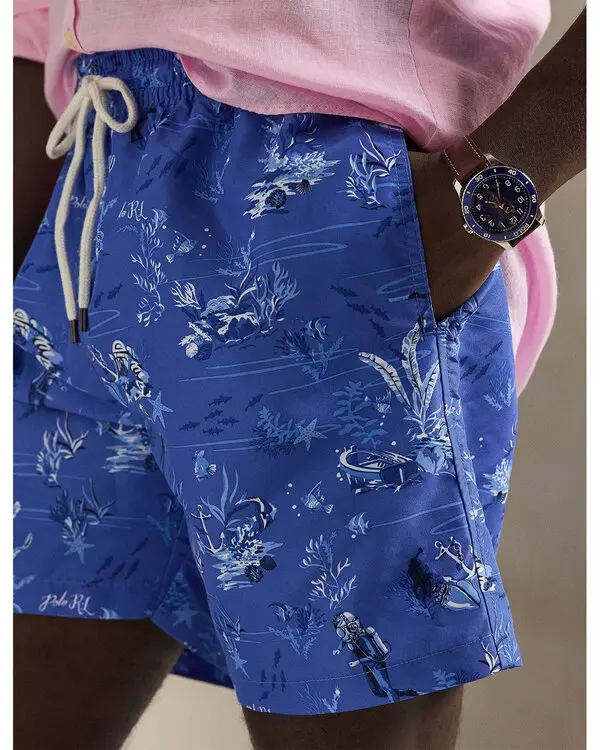 Polo Ralph Lauren 5.75" Traveler Classic Swim Trunks - Blue
