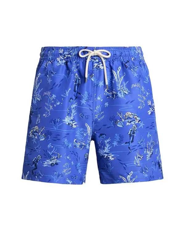 Polo Ralph Lauren 5.75" Traveler Classic Swim Trunks - Blue