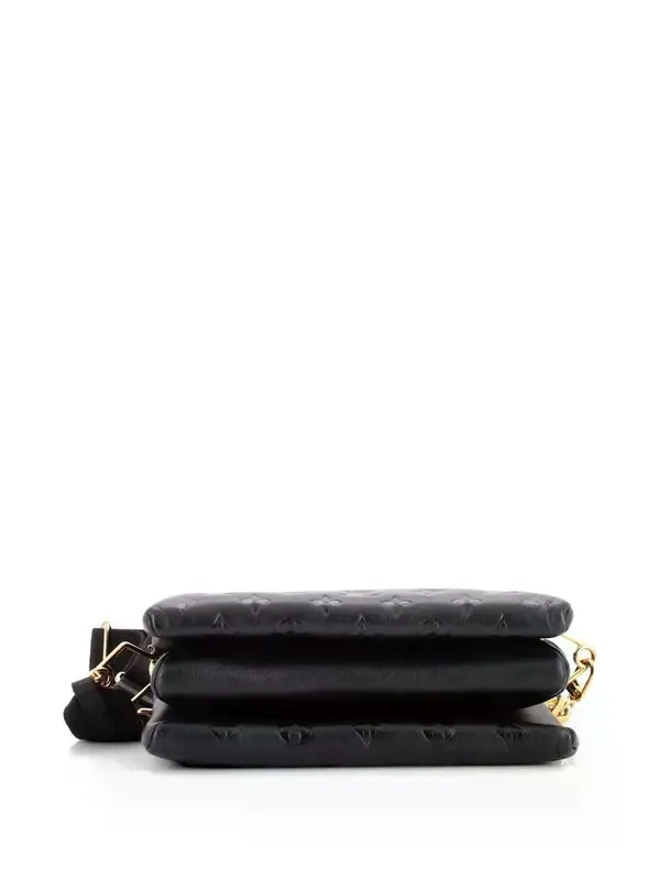 LOUIS VUITTON Coussin Pm Crossbody Bag Monogram Embossed Lambskin - Black