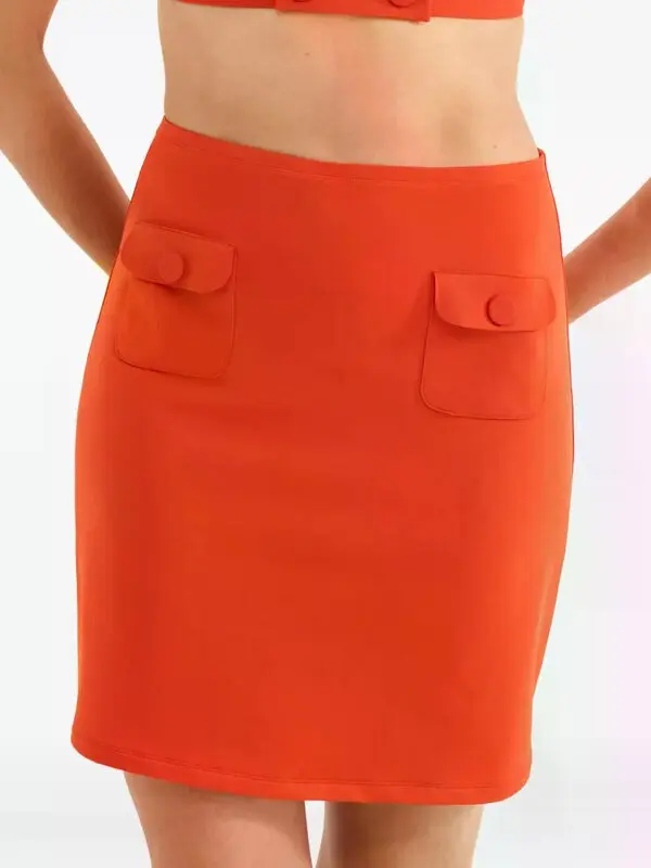 ERES Button Detail Mini Skirt