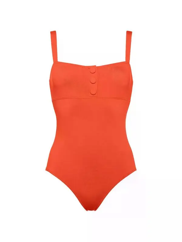 ERES Dahabiya Button-detail Swimsuit - Orange