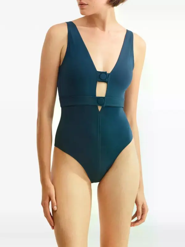 ERES Exception Swimsuit With V-neck And Cut-out Detail - Blue