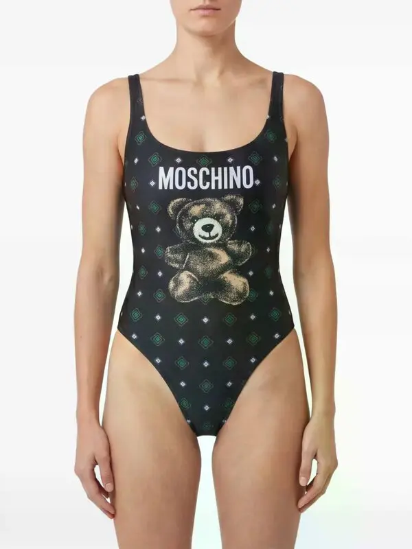 Moschino Teddy Bear Lycra One Piece Swimsuit