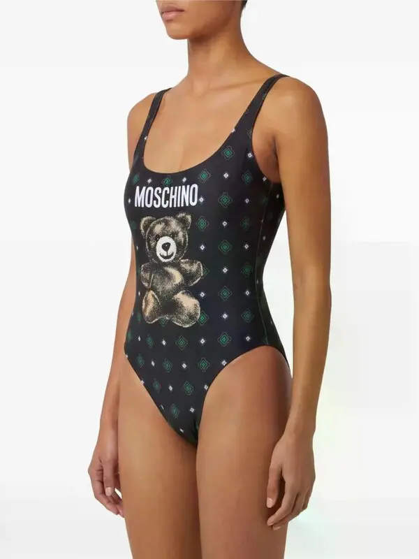 Moschino Teddy Bear Lycra One Piece Swimsuit