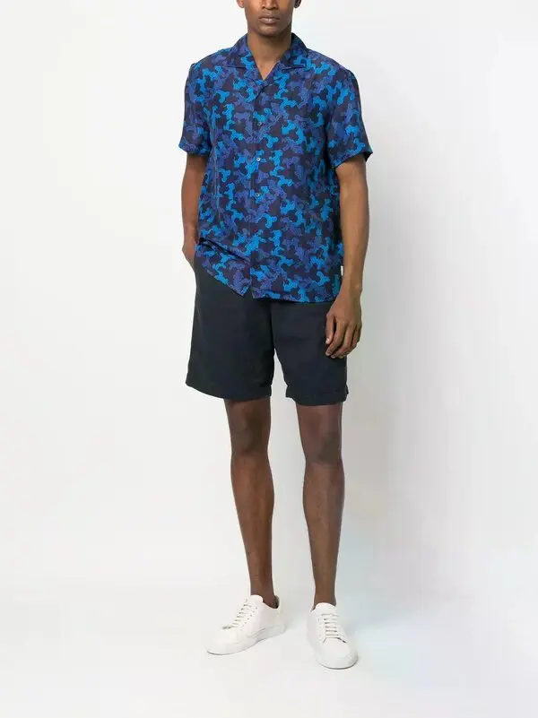 Orlebar Brown Hibbert Linen-blend Shirt - Blue