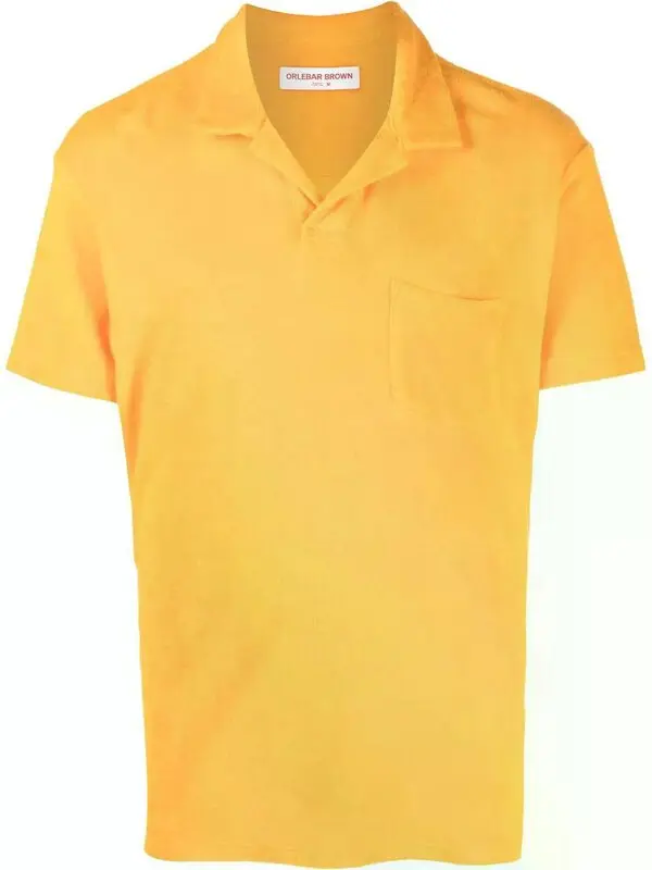 Orlebar Brown Solid-color Polo Shirt - Orange