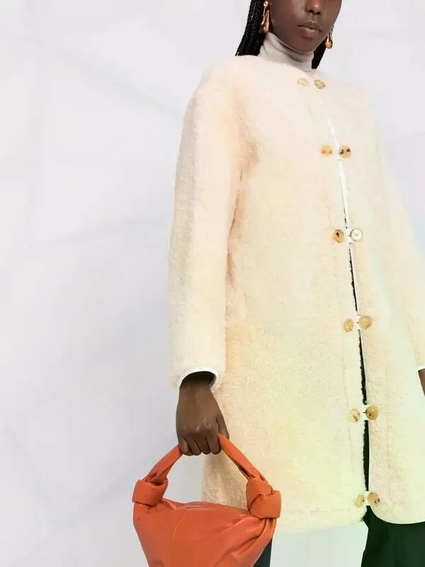 Chloé Single-breasted Shearling Coat